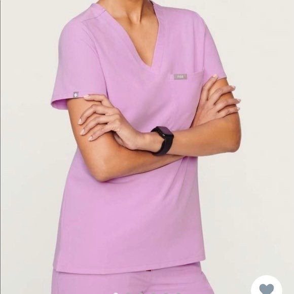 Figs | Tops | Figs Limited Edition Dusk Lilac Catarina One Pocket Top ...